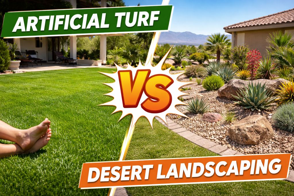 Artificial Turf Las Vegas vs Desert Landscaping: Which Is Better?
